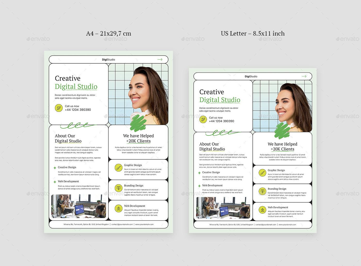 Digital Studio Flyer Template, Print Templates | GraphicRiver
