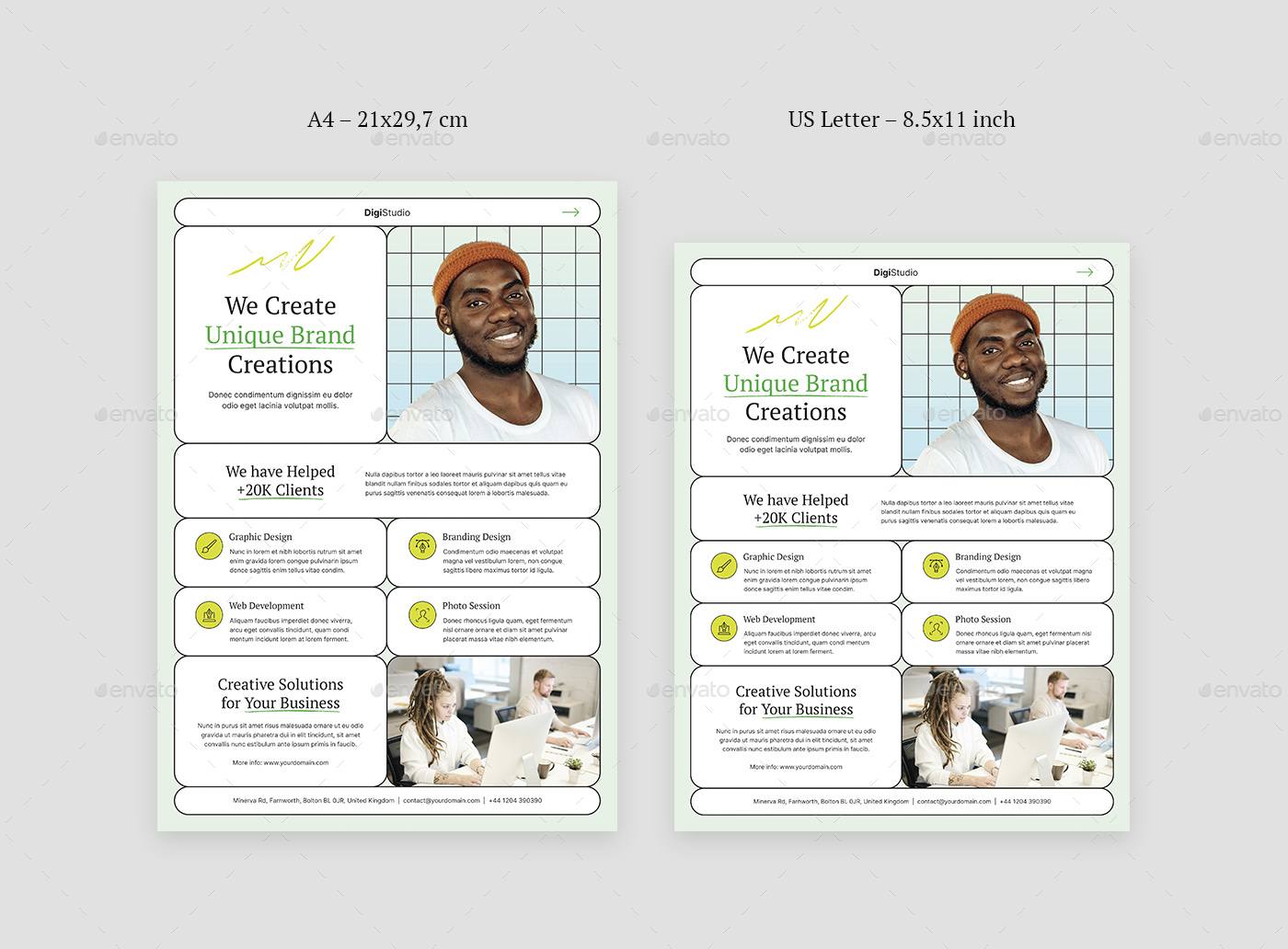 Digital Studio Flyer Template, Print Templates | GraphicRiver