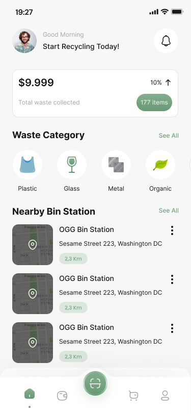 Retrash - Recycle Trash App React Native CLI Ui Kit by upliftthemes