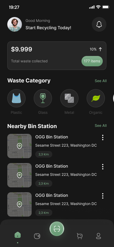 Retrash - Recycle Trash App React Native CLI Ui Kit by upliftthemes