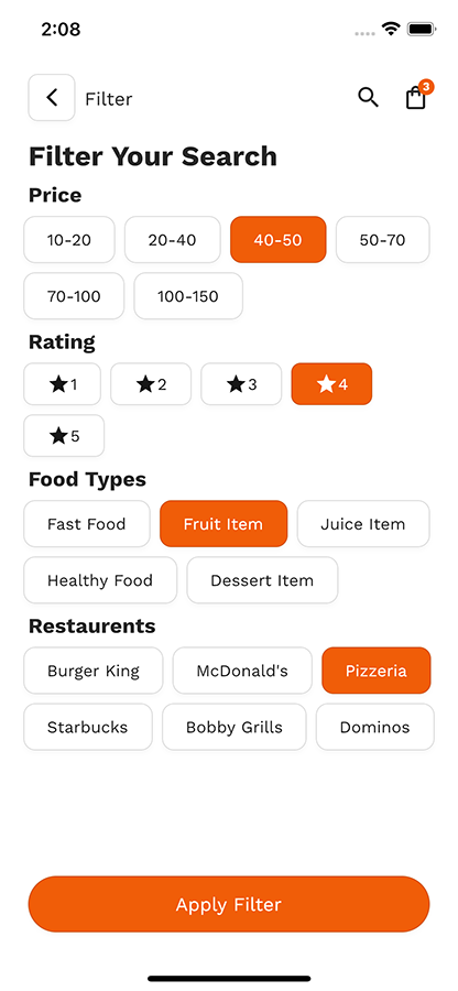 Food Ordering Flutter UI kit by LegacyInfotech | CodeCanyon