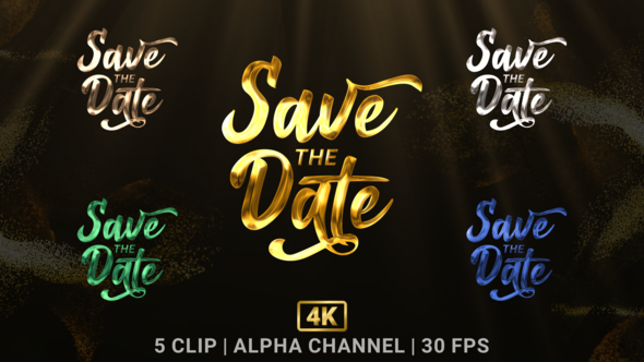 Save The Date Text Animation, Motion Graphics | VideoHive