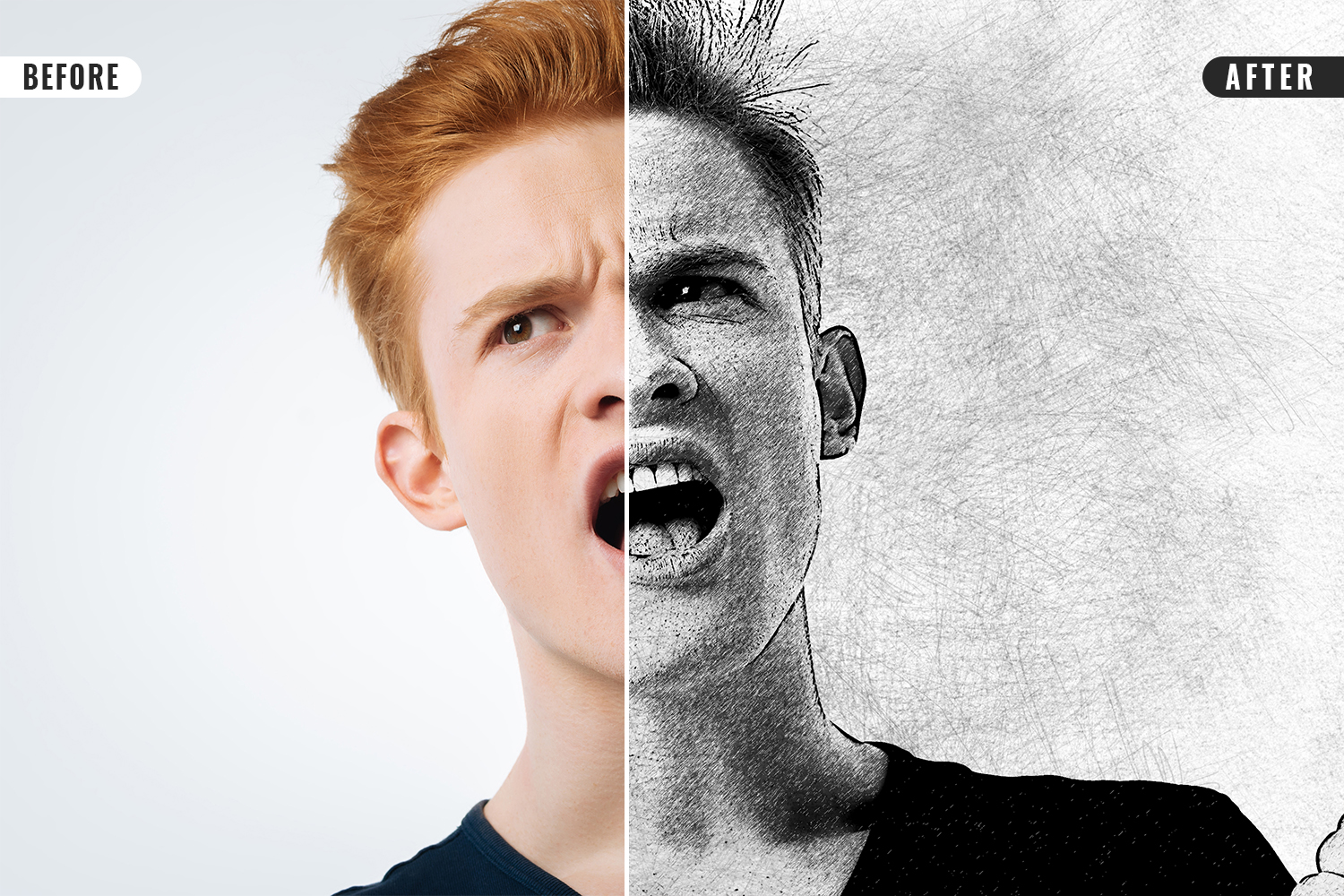 Sketching Photo Effect, Add-ons | GraphicRiver