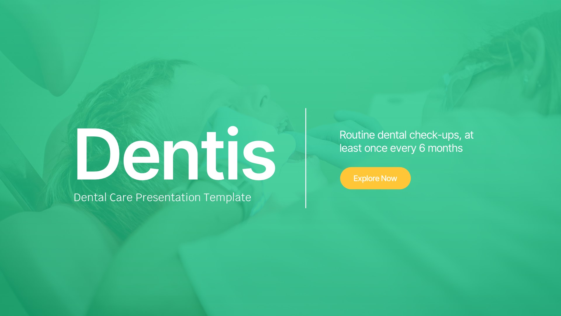 Dentis - Dental Care Google Slides Template, Presentation Templates