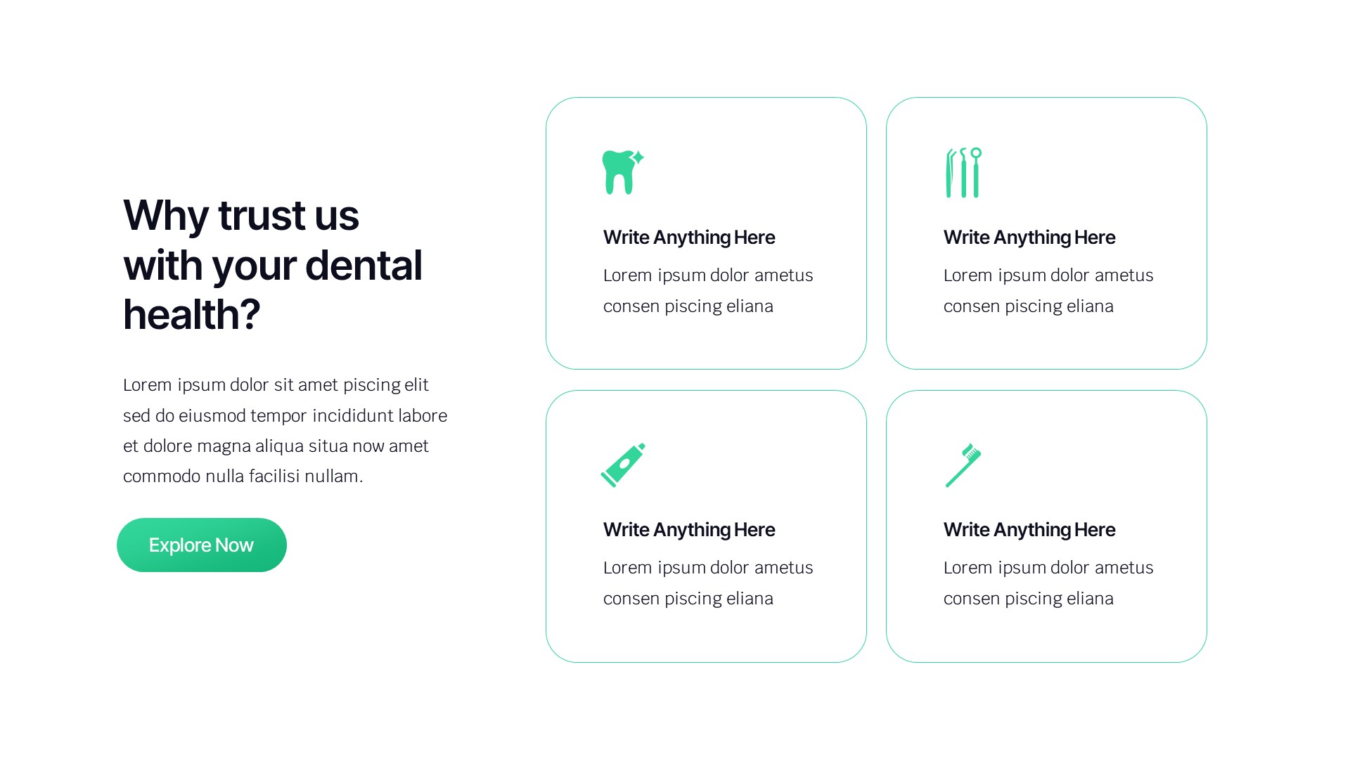Dentis - Dental Care Google Slides Template, Presentation Templates