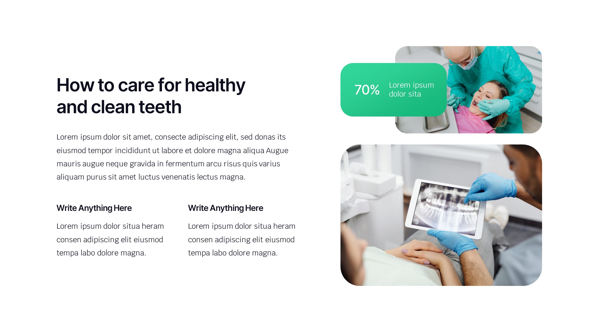 Dentis - Dental Care Google Slides Template, Presentation Templates