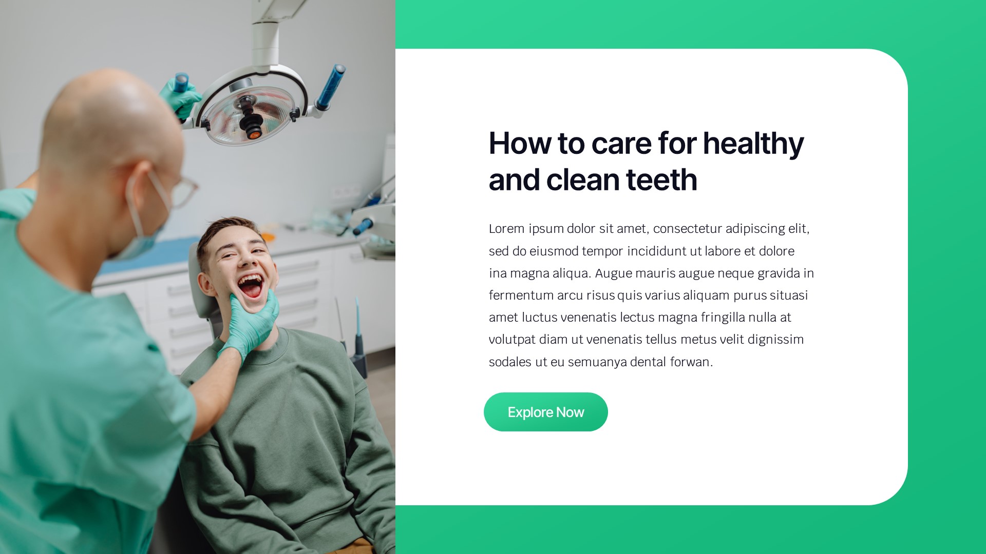 Dentis - Dental Care Google Slides Template, Presentation Templates