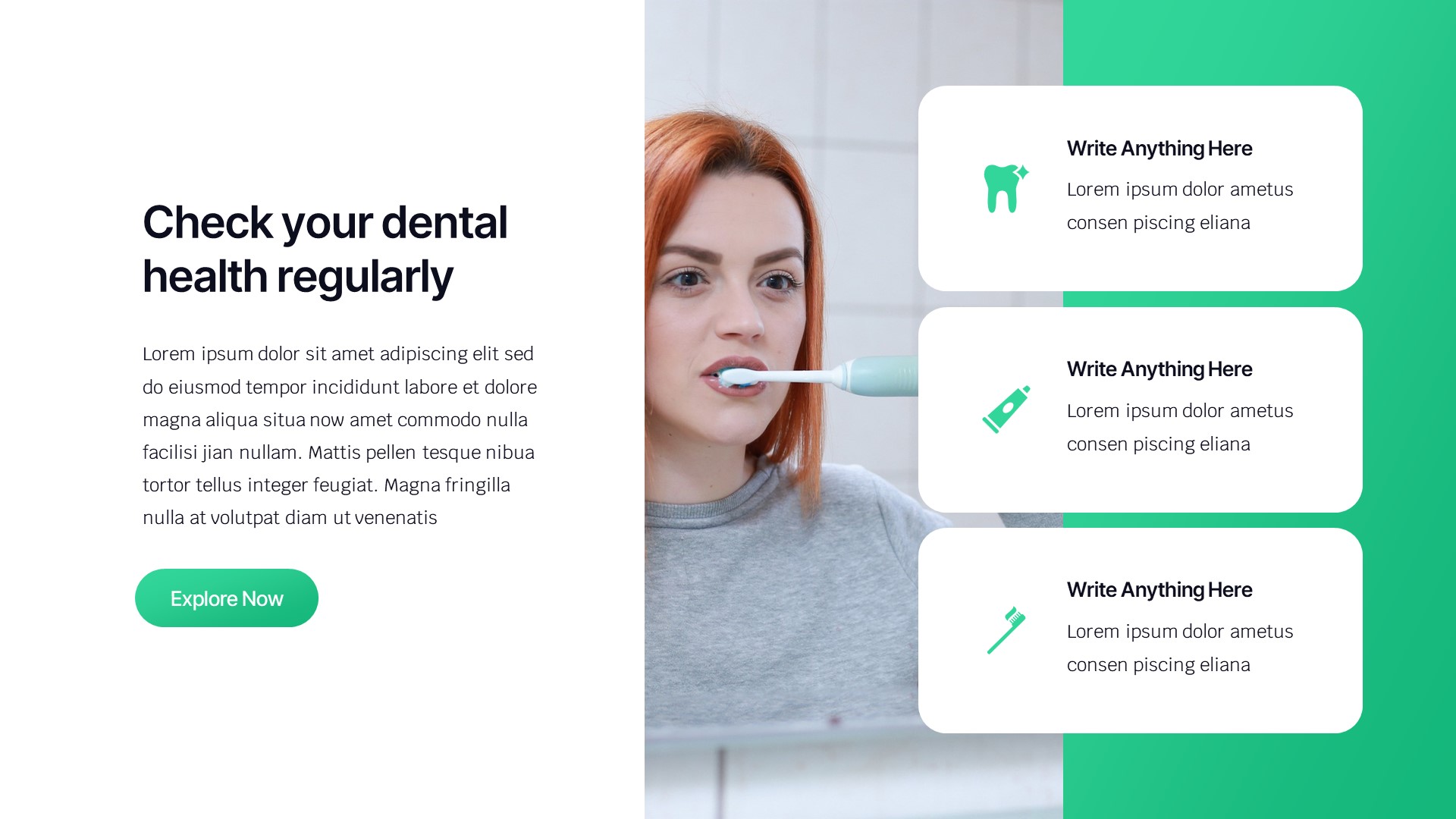 Dentis - Dental Care Google Slides Template, Presentation Templates