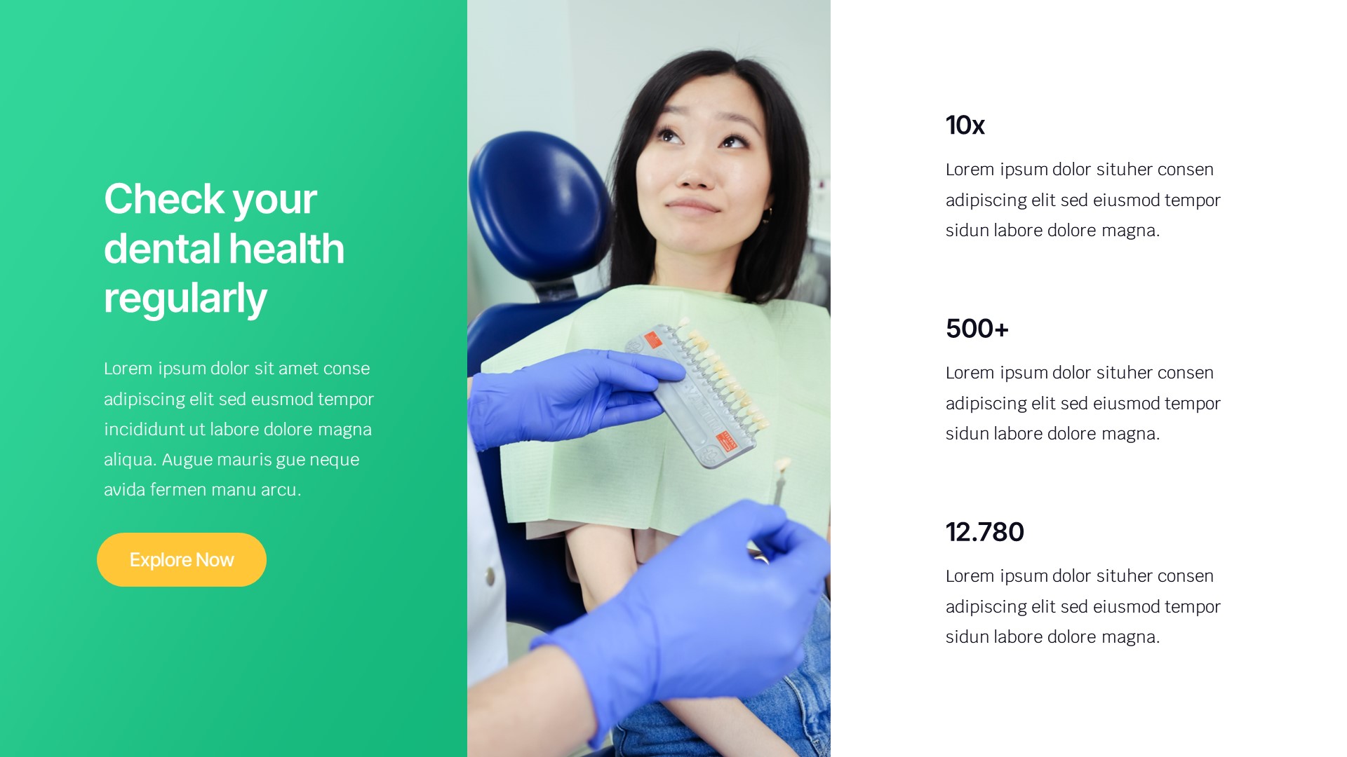 Dentis - Dental Care Google Slides Template, Presentation Templates