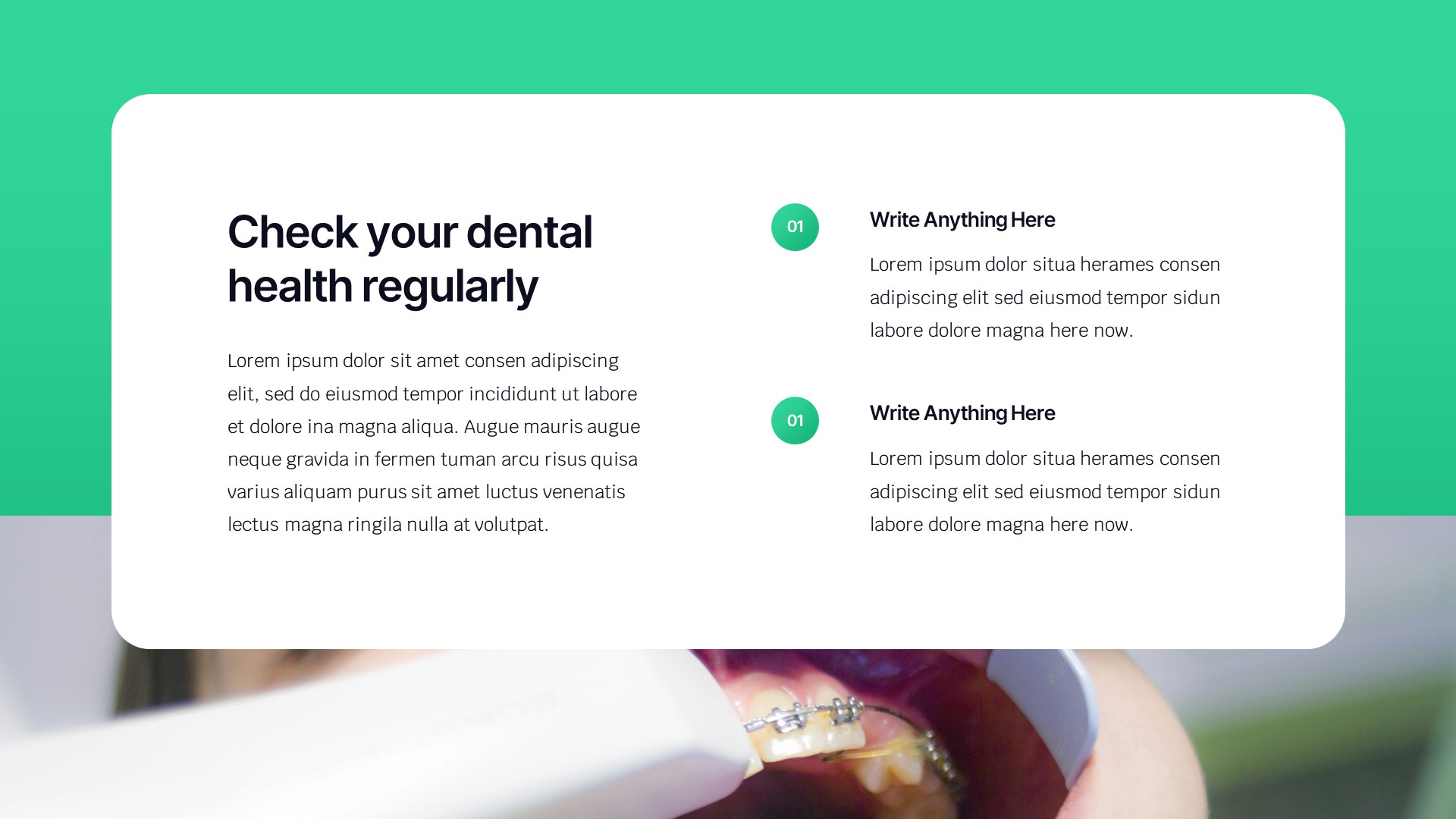 Dentis - Dental Care Google Slides Template, Presentation Templates