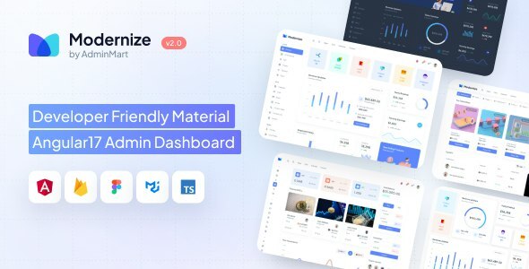 Modernize Angular Admin Dashboard by adminmart | ThemeForest