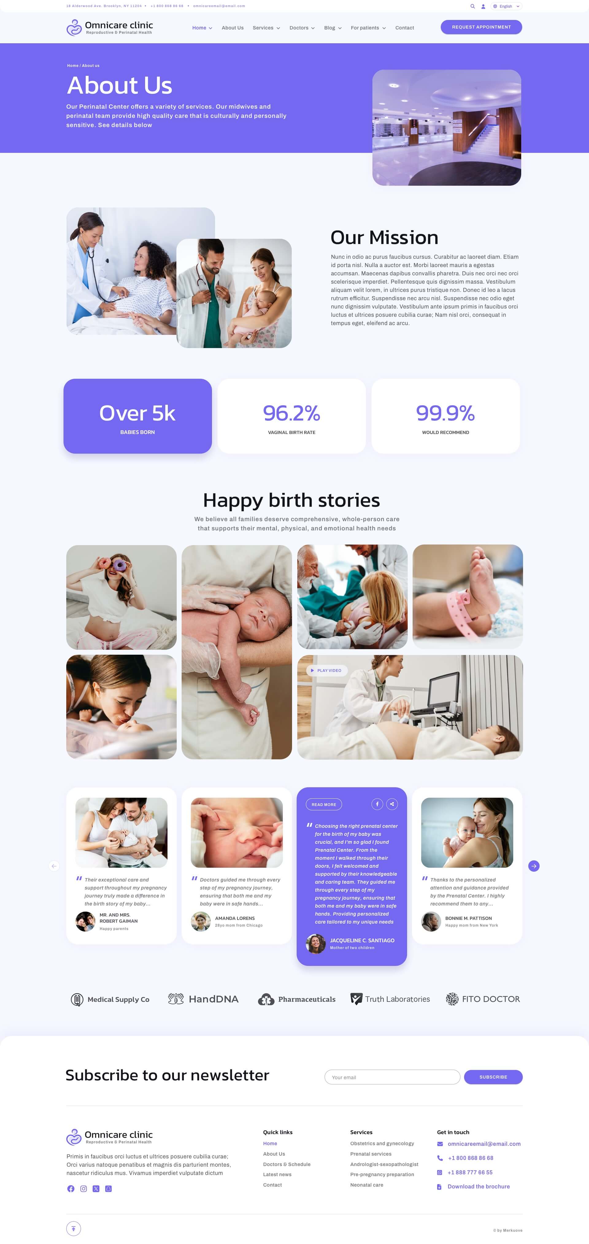 Omnicare – Reproductive & Perinatal Center Template for Adobe Photoshop ...