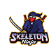 Skeleton Ninja Mascot Logo Template, Logo Templates | GraphicRiver