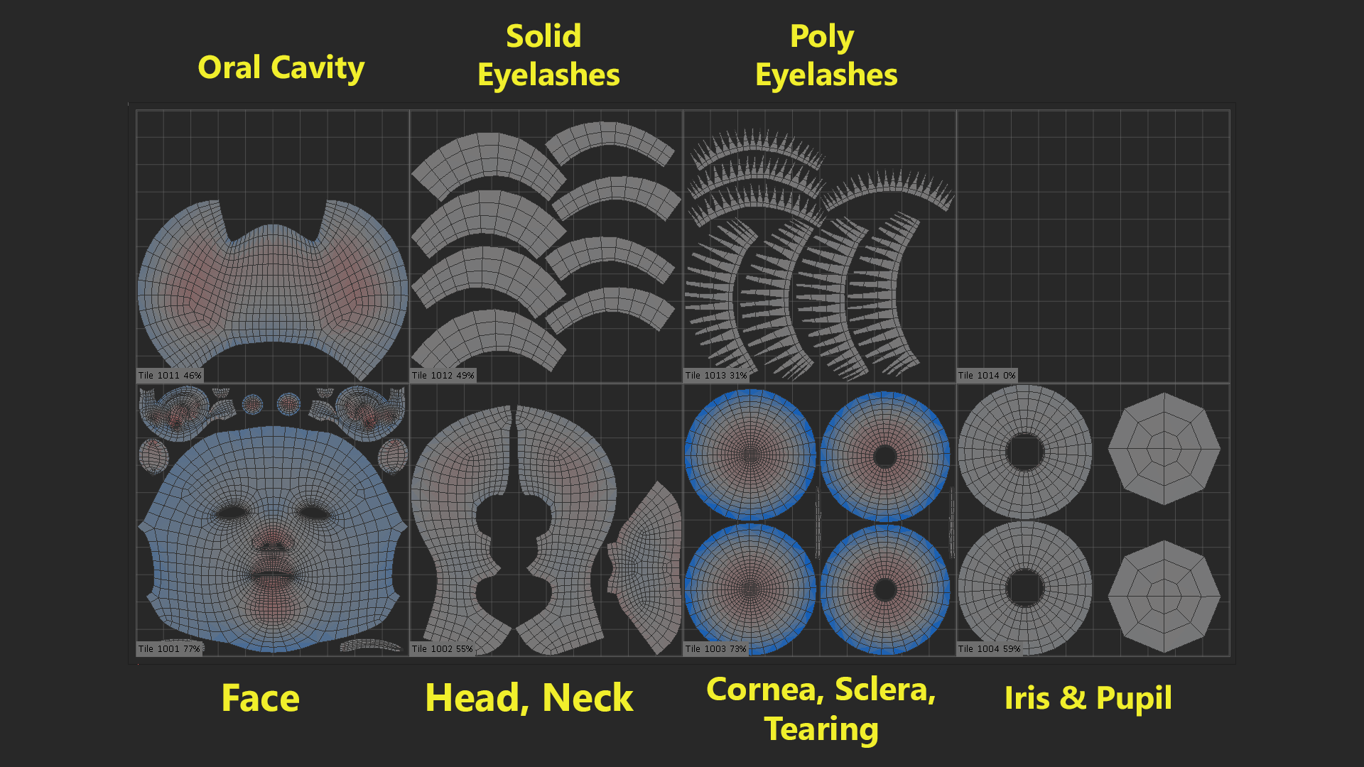 Stylized Female 01 Head Base Mesh by valeriik | 3DOcean