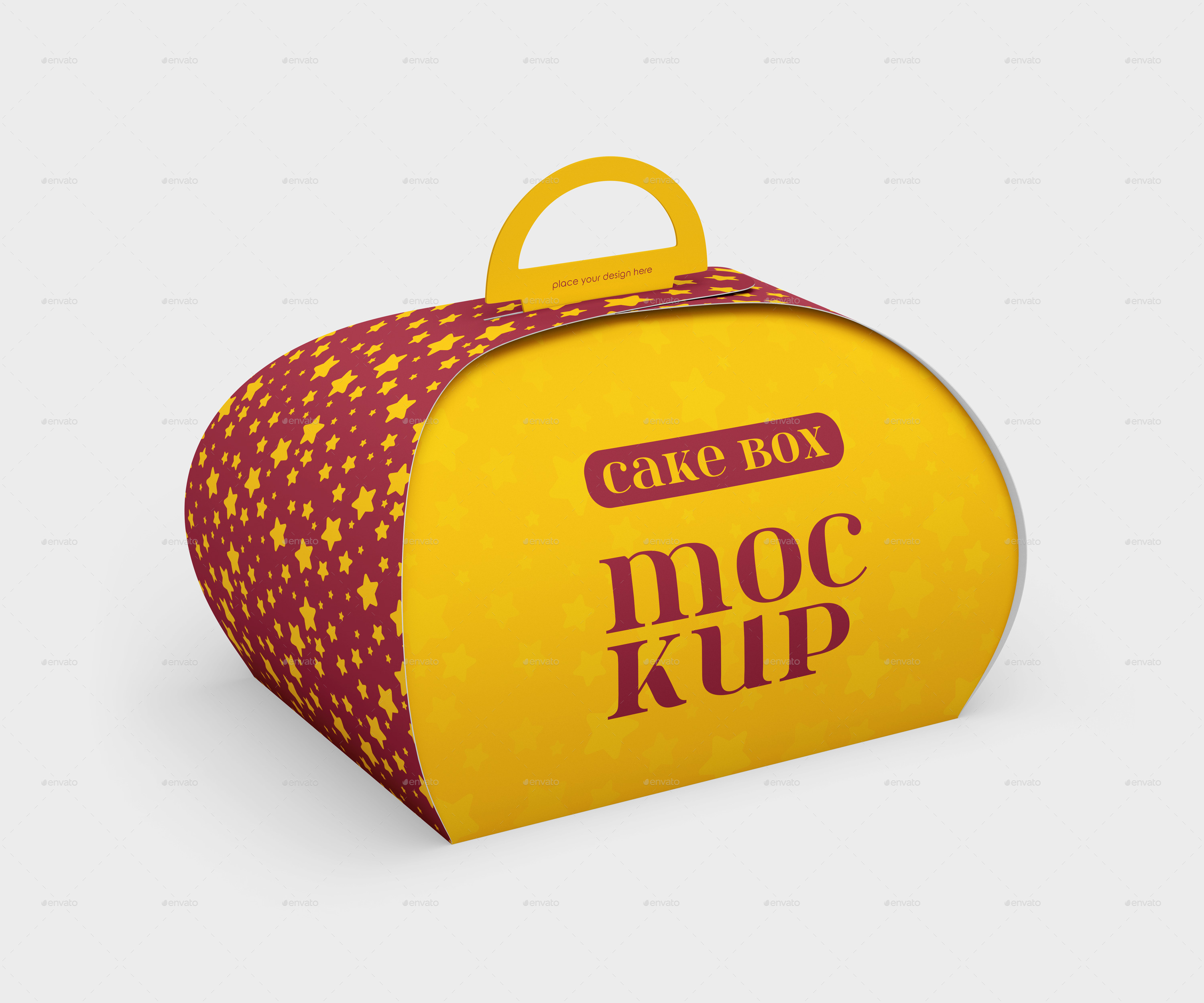 Cake Box Mockup Set, Graphics | GraphicRiver