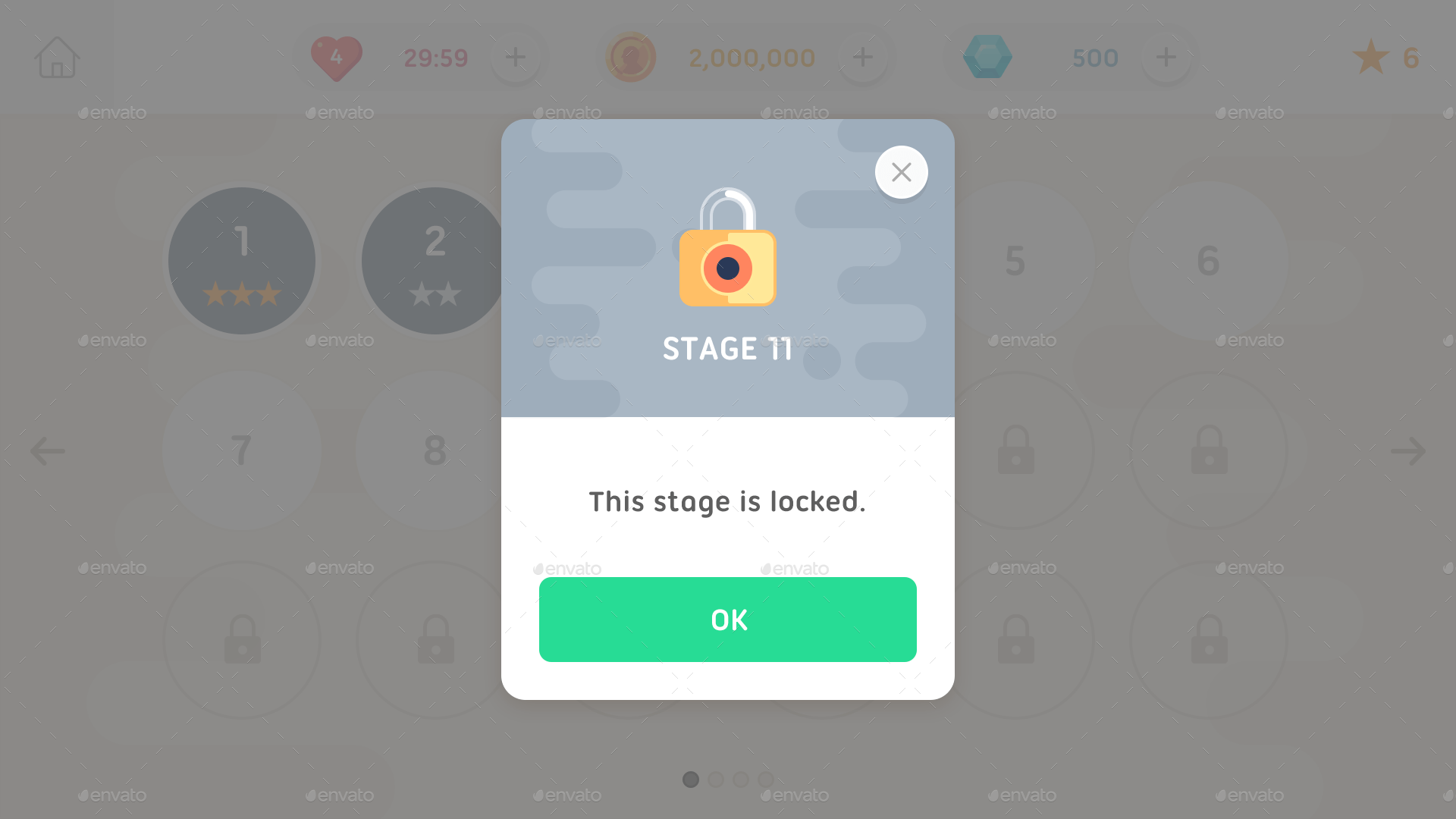 Game GUI Mono, Game Assets | GraphicRiver