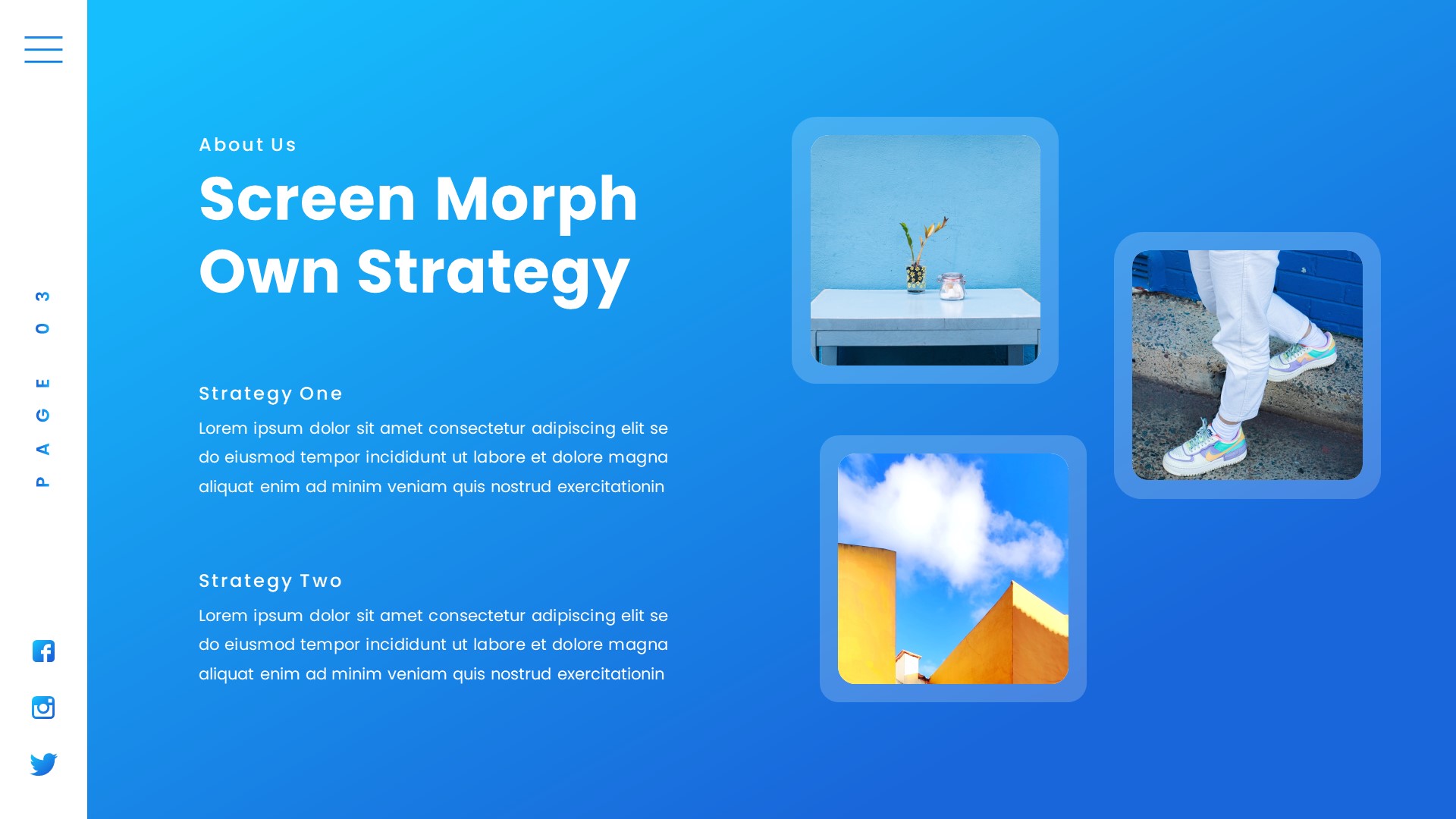 Scren Morph – Glassmorphism PowerPoint Template, Presentation Templates