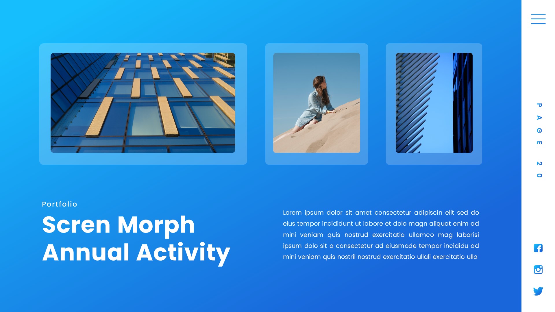 Scren Morph – Glassmorphism PowerPoint Template, Presentation Templates