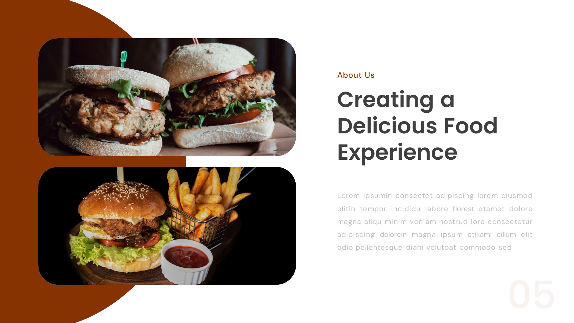 Foodie – Food Restaurant Google Slides Template, Presentation Templates