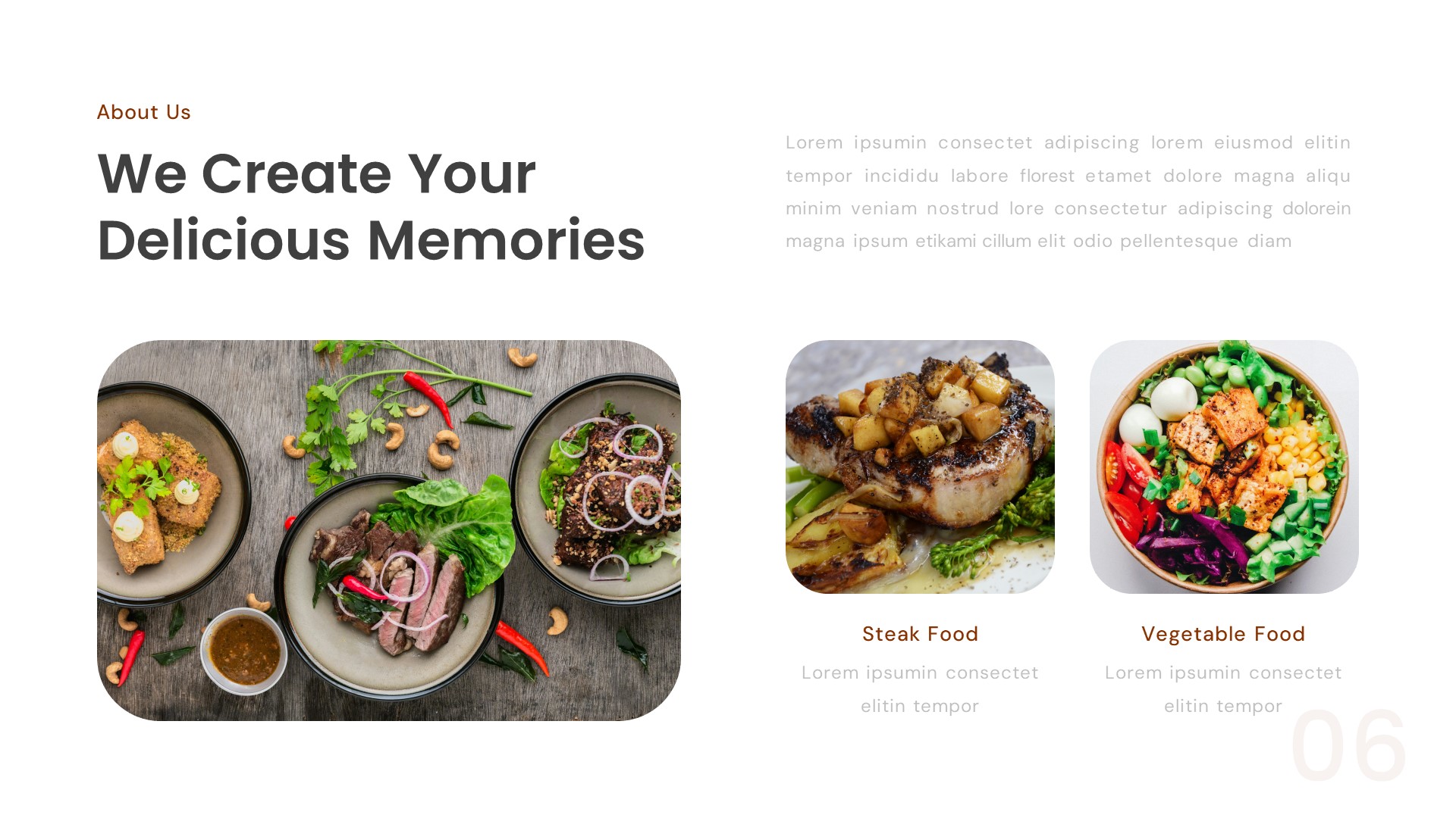 Foodie – Food Restaurant Google Slides Template, Presentation Templates