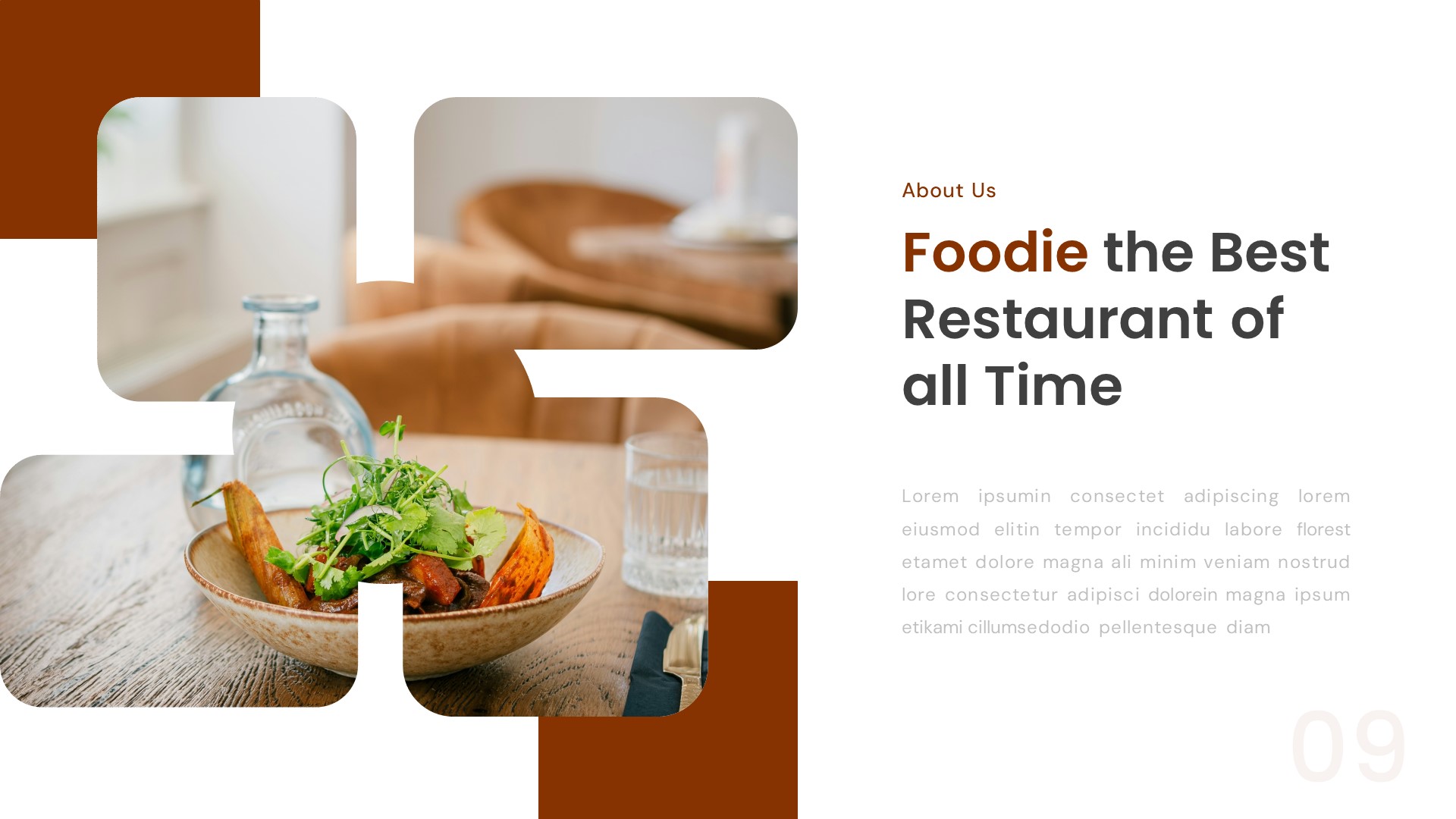 Foodie – Food Restaurant Google Slides Template, Presentation Templates