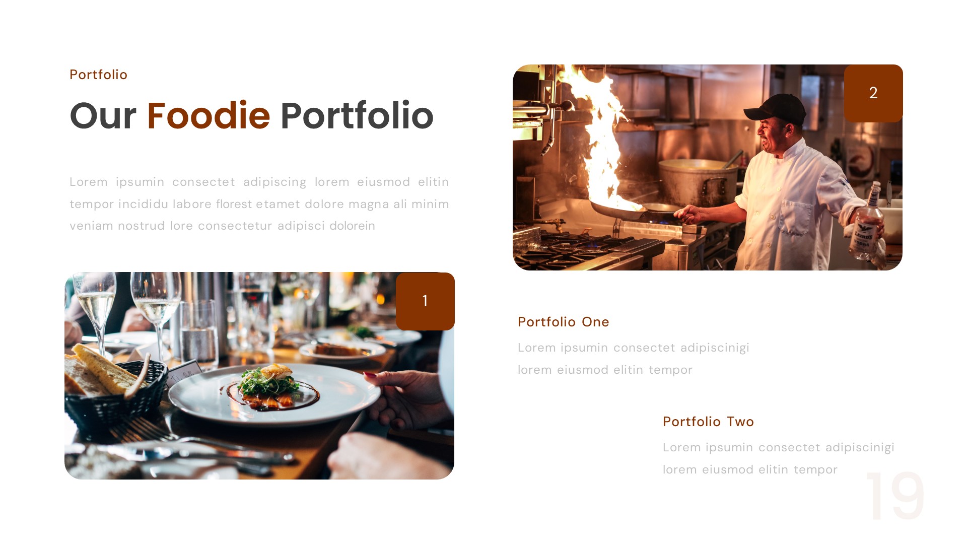 Foodie – Food Restaurant Google Slides Template, Presentation Templates