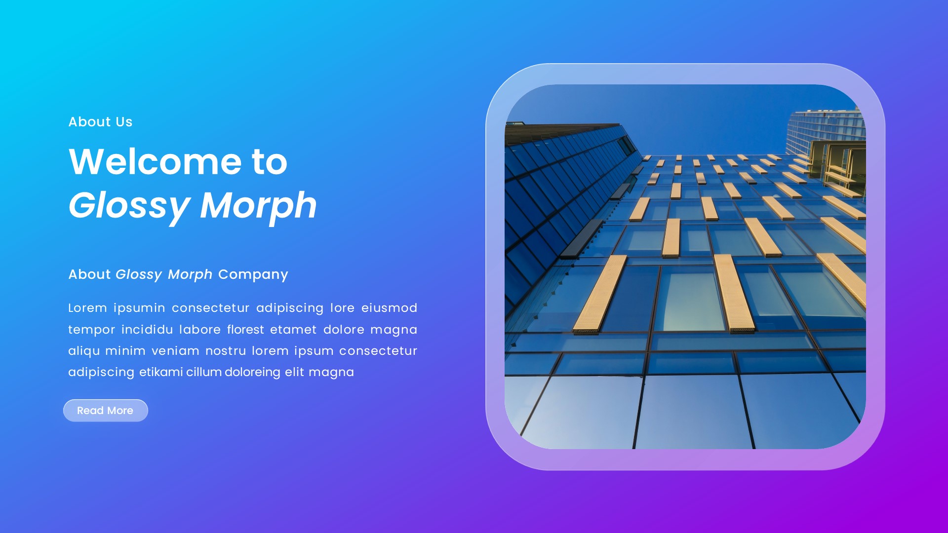 Glossy Morph – Glassmorphism Google Slides Template, Presentation Templates