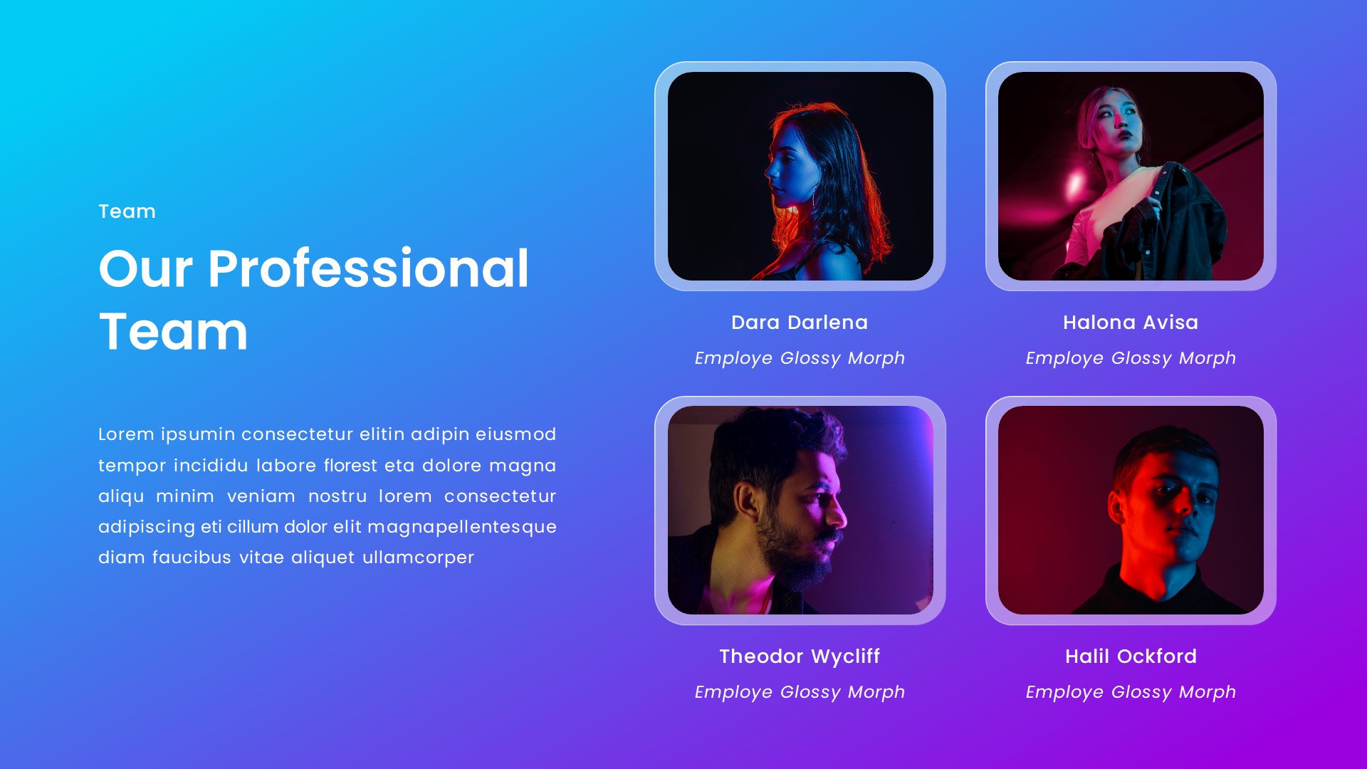Glossy Morph – Glassmorphism Google Slides Template, Presentation Templates