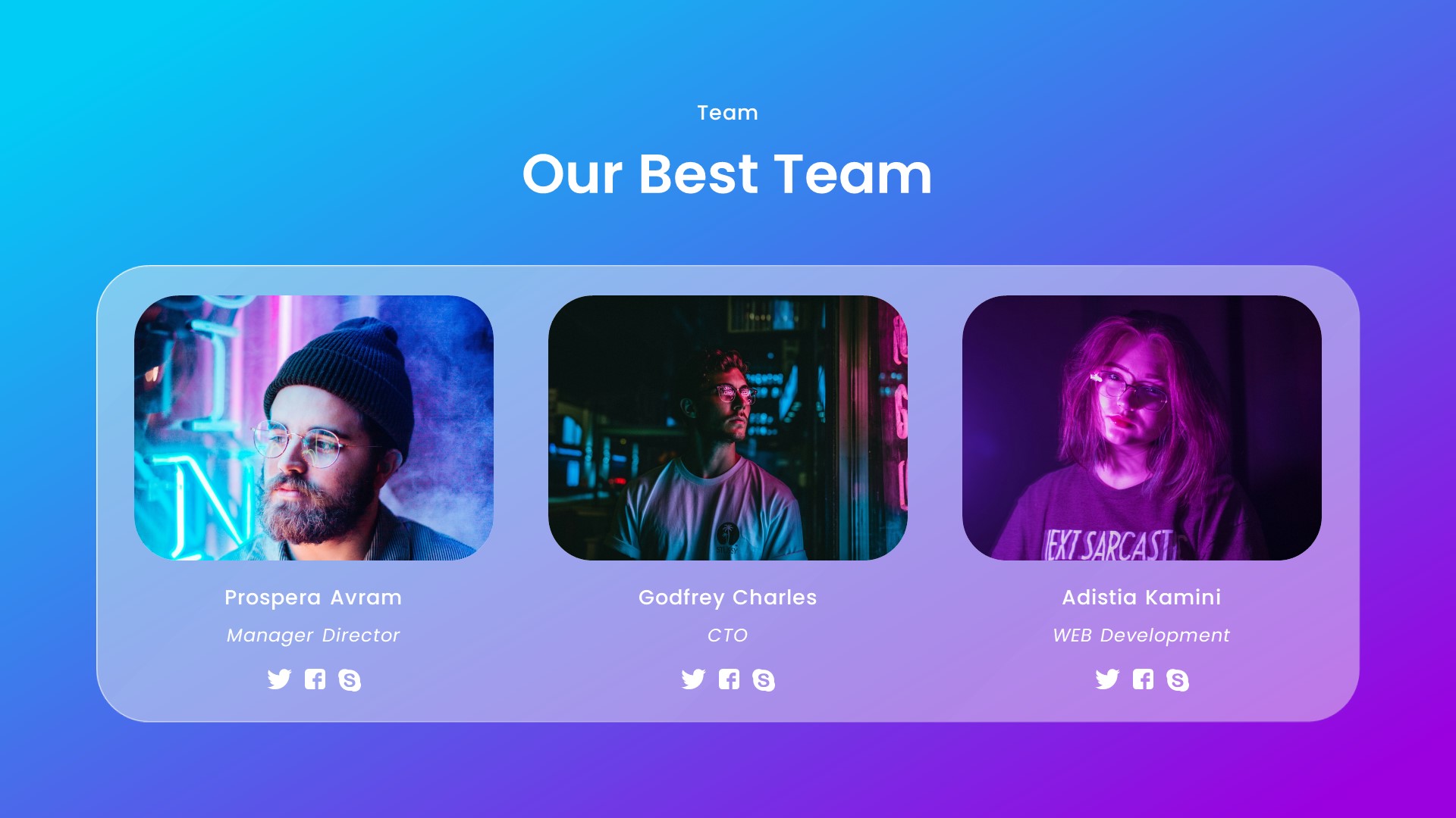 Glossy Morph – Glassmorphism Google Slides Template, Presentation Templates