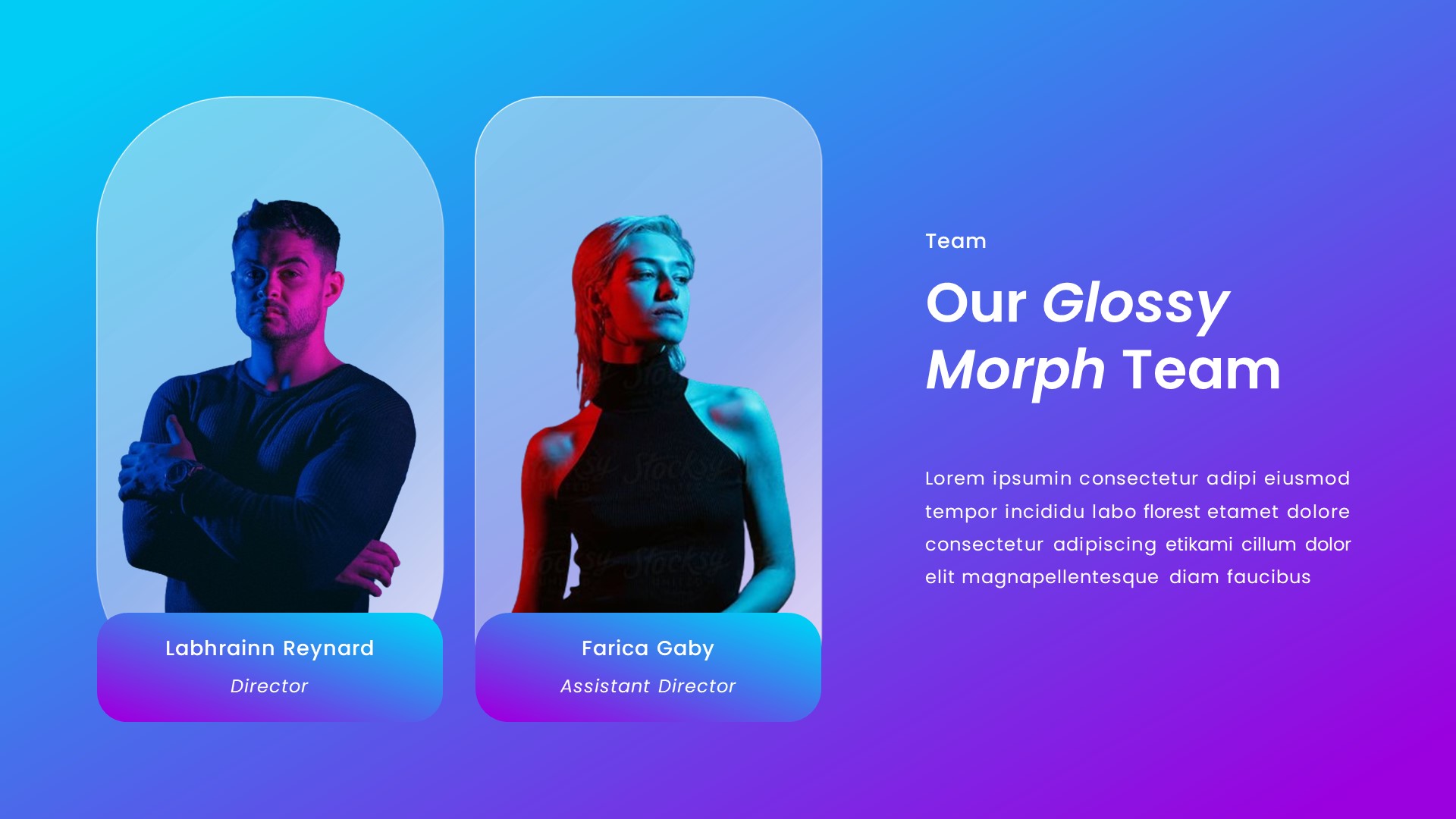Glossy Morph – Glassmorphism Google Slides Template, Presentation Templates