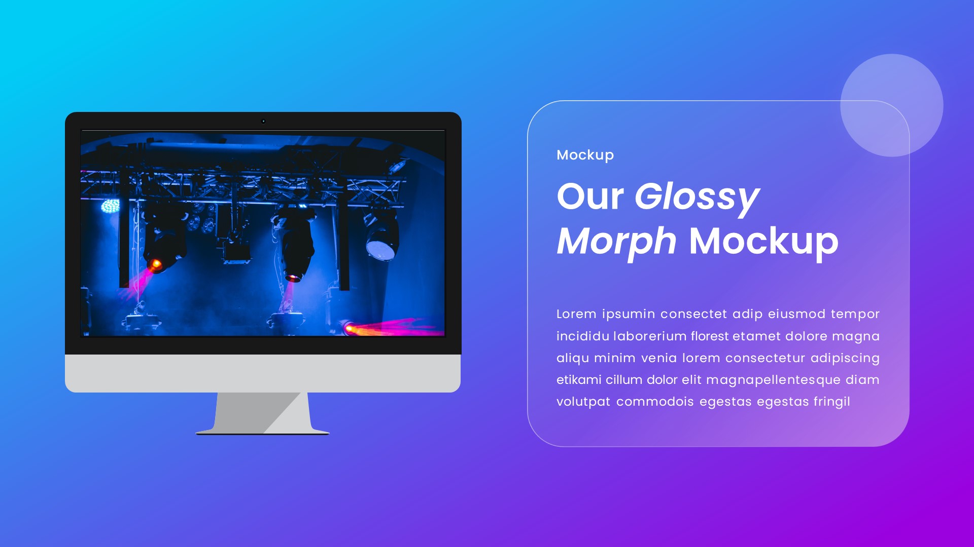 Glossy Morph – Glassmorphism Google Slides Template, Presentation Templates