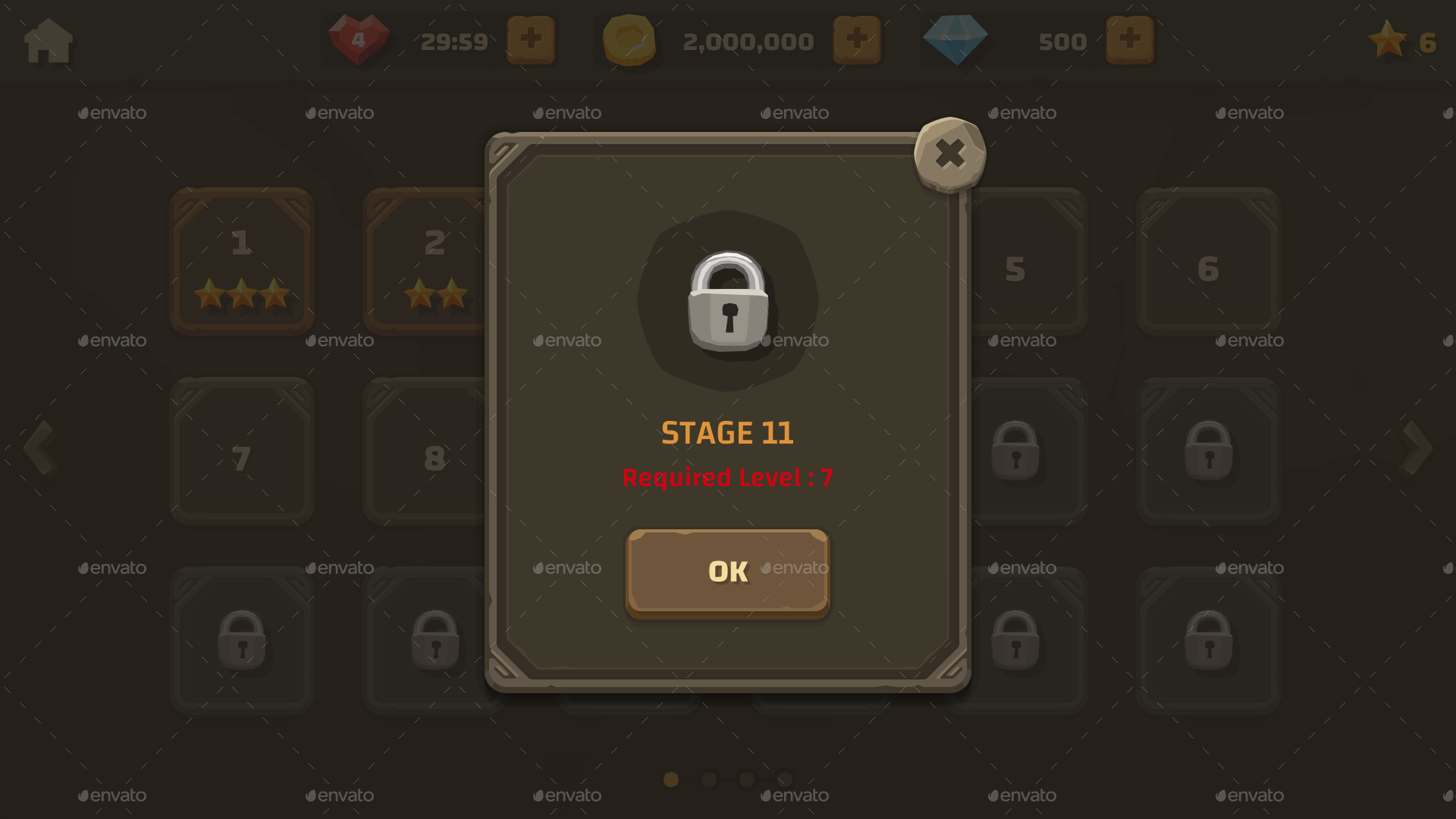 Game GUI - The Stone, Game Assets | GraphicRiver