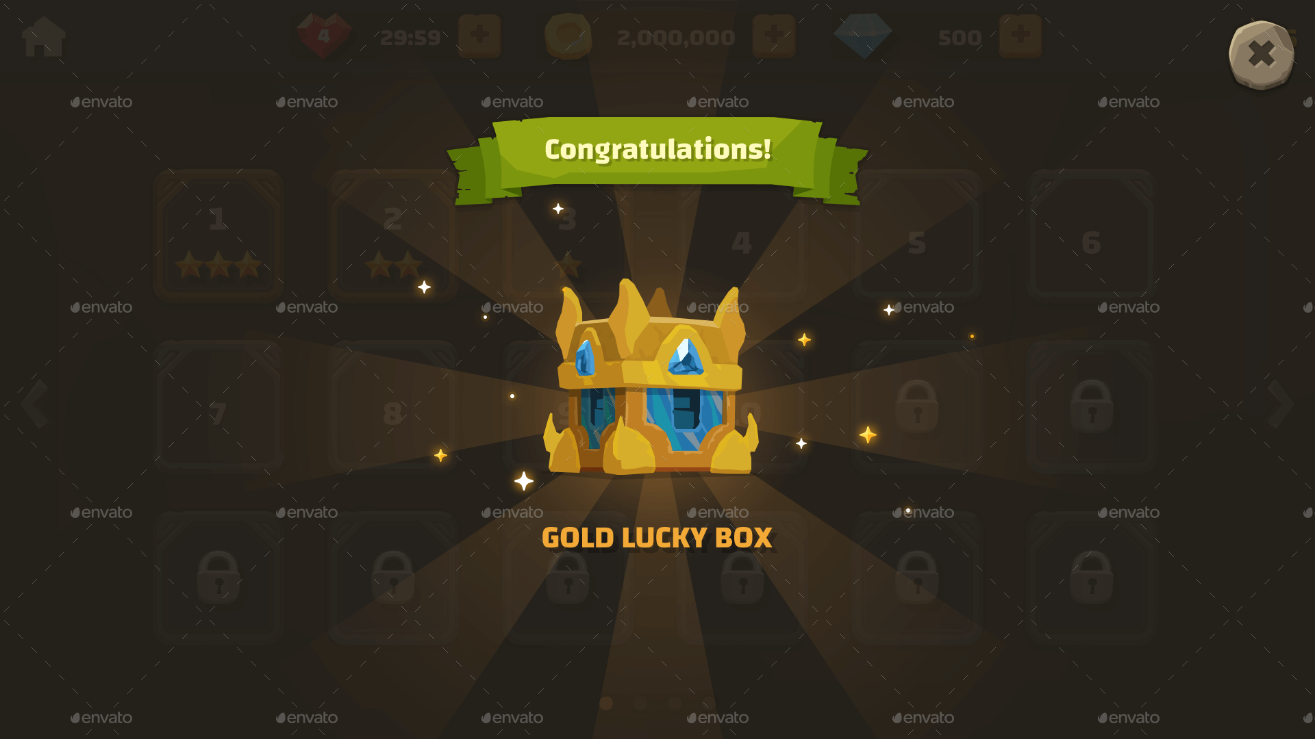 Game GUI - The Stone, Game Assets | GraphicRiver