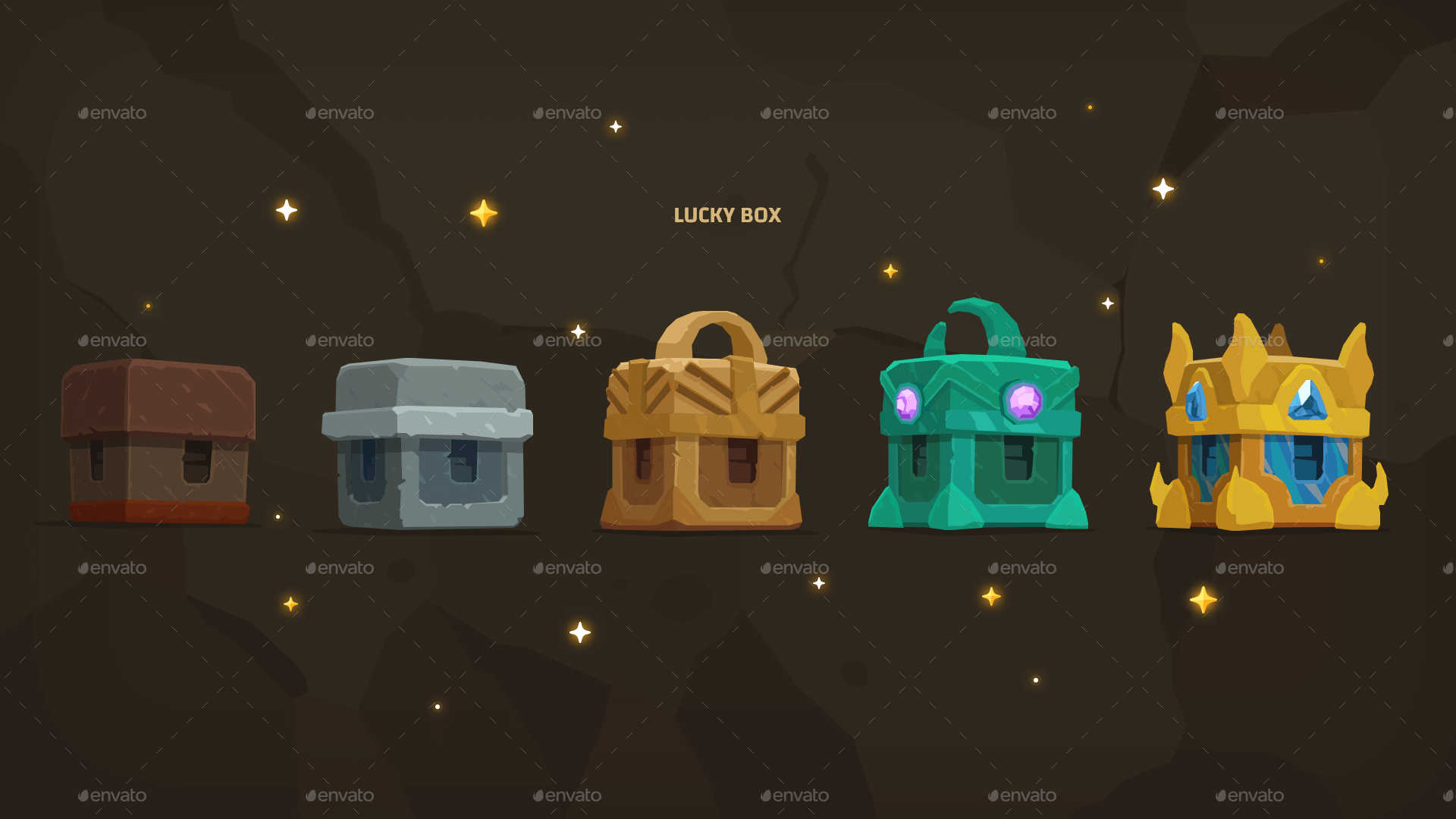 Game GUI - The Stone, Game Assets | GraphicRiver