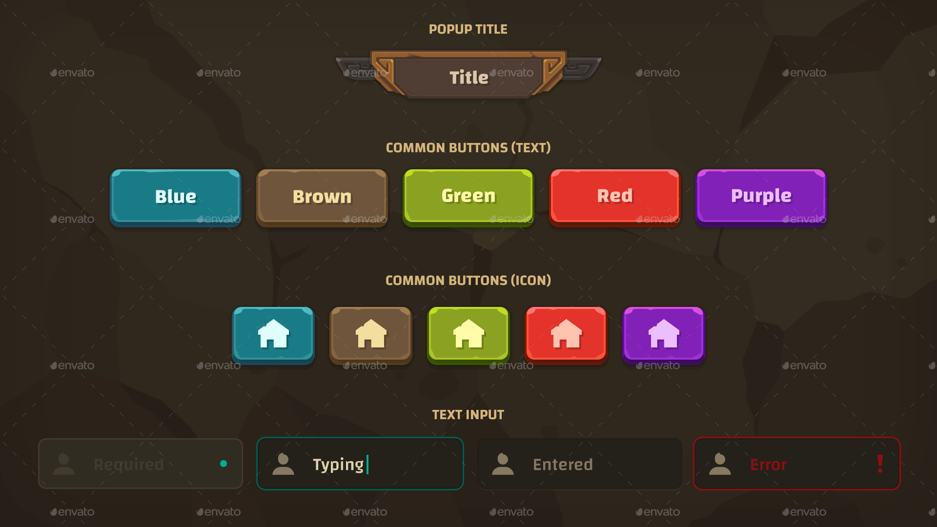Game GUI - The Stone, Game Assets | GraphicRiver
