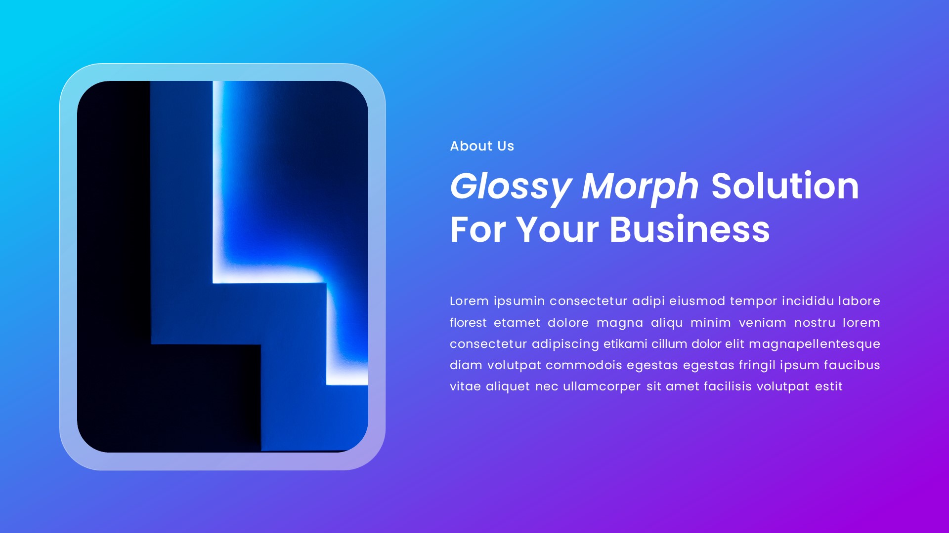 Glossy Morph – Glassmorphism PowerPoint Template, Presentation Templates
