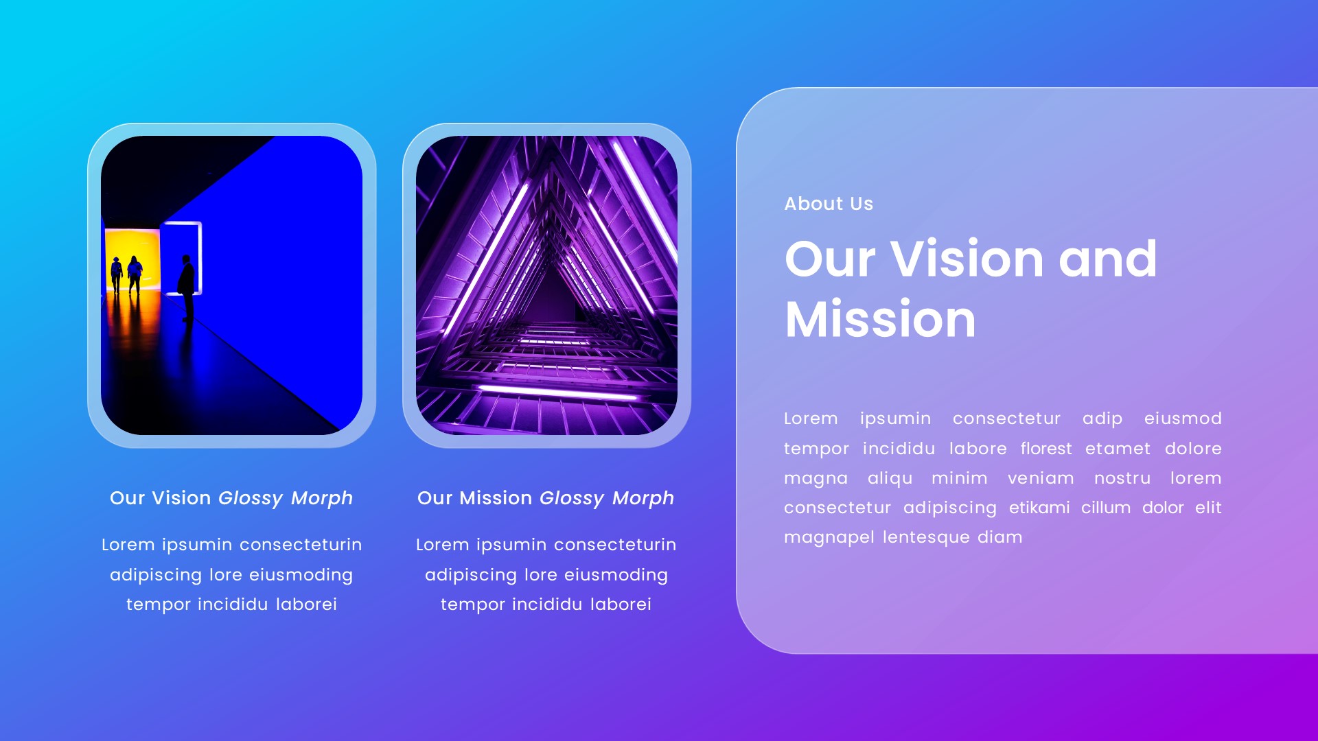 Glossy Morph – Glassmorphism PowerPoint Template, Presentation Templates