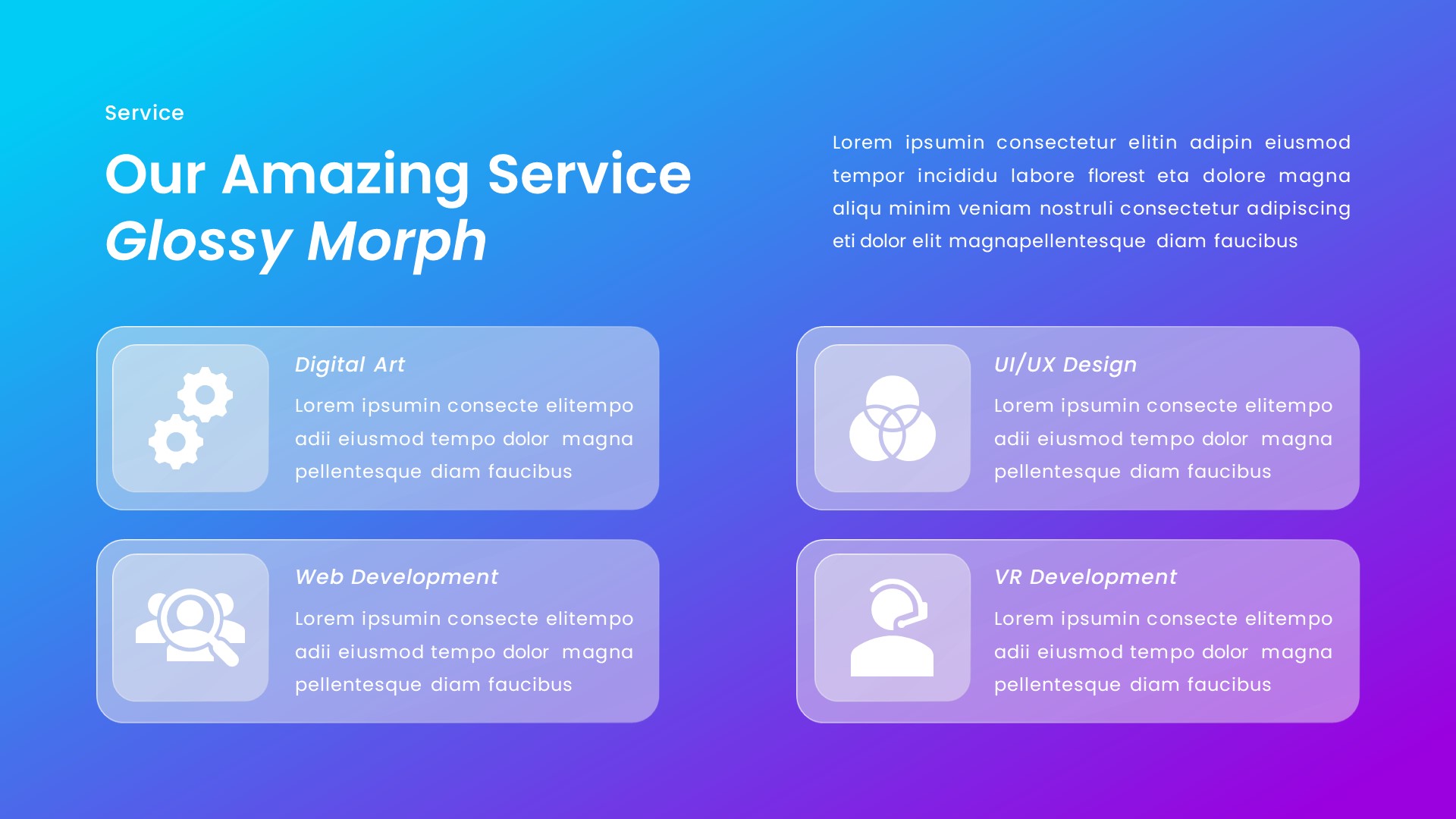 Glossy Morph – Glassmorphism PowerPoint Template, Presentation Templates