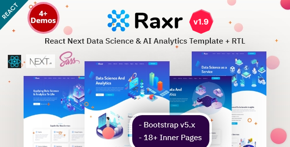 Raxr - React Nextjs Data Science & AI Analytics Template by EnvyTheme