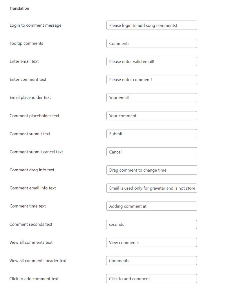 Modern Audio Player Comments AddOn by Tean | CodeCanyon