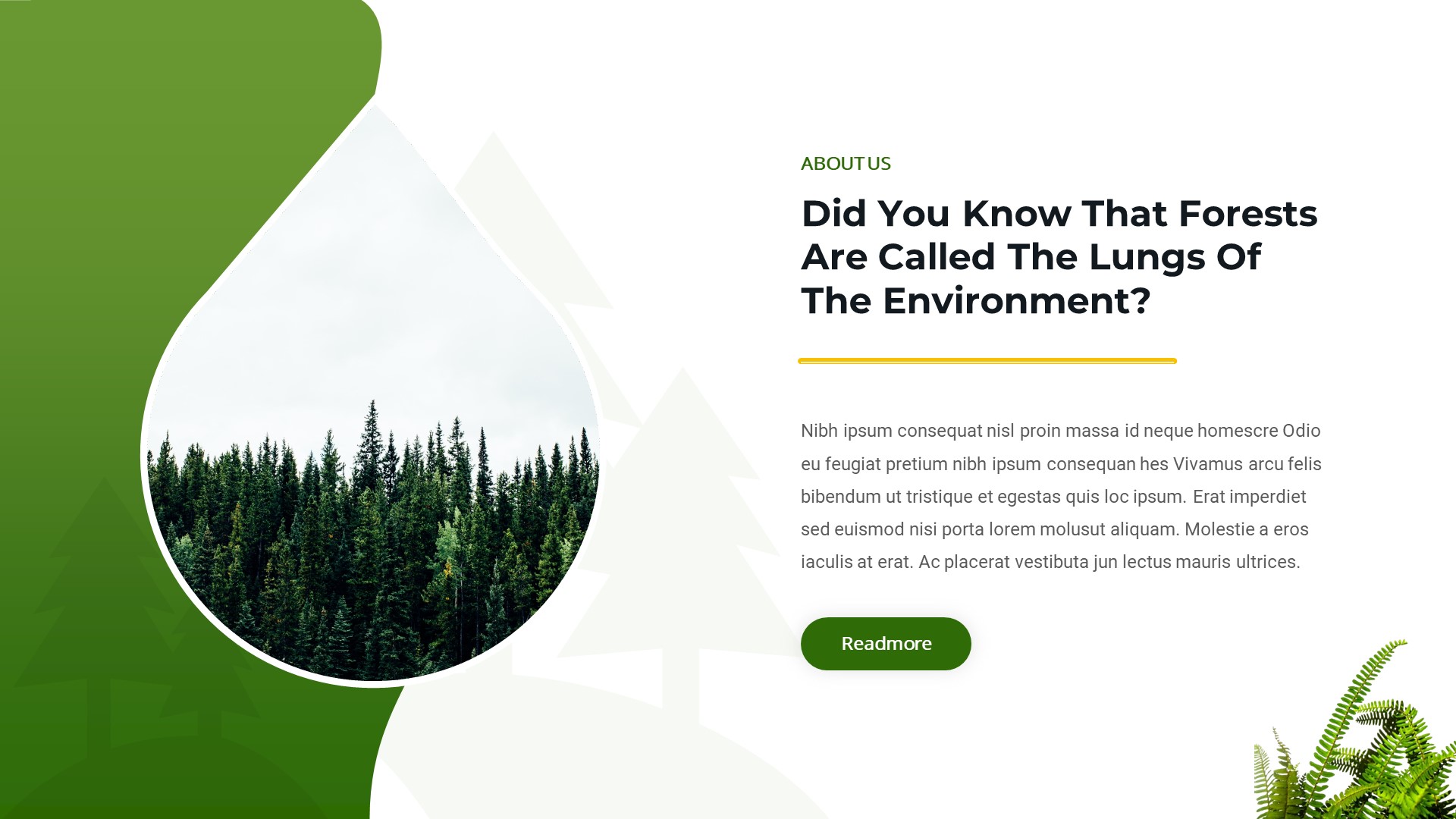Greenflora - Forest Conservation Google Slides Template, Presentation ...