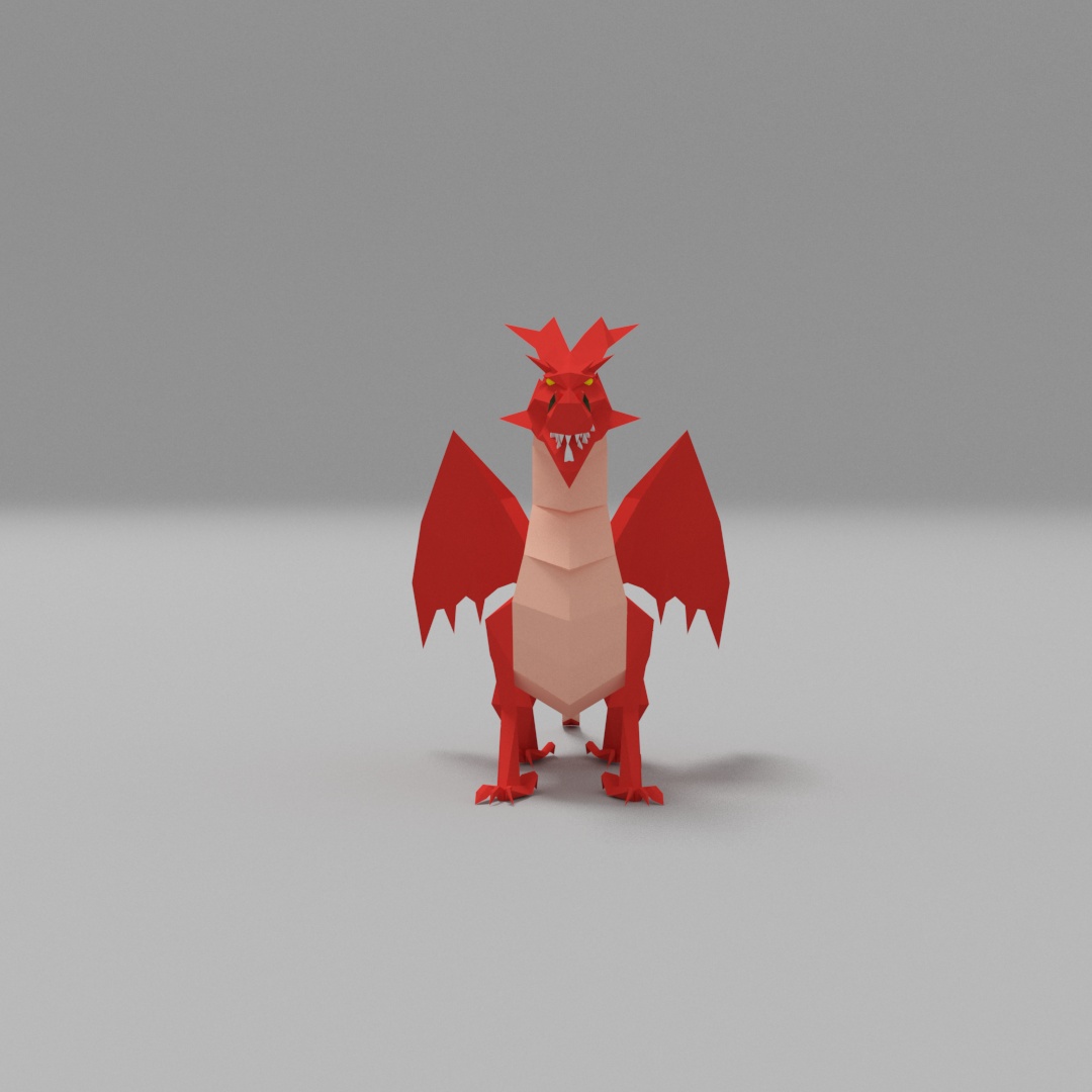 Dragon low poly by coc3d | 3DOcean