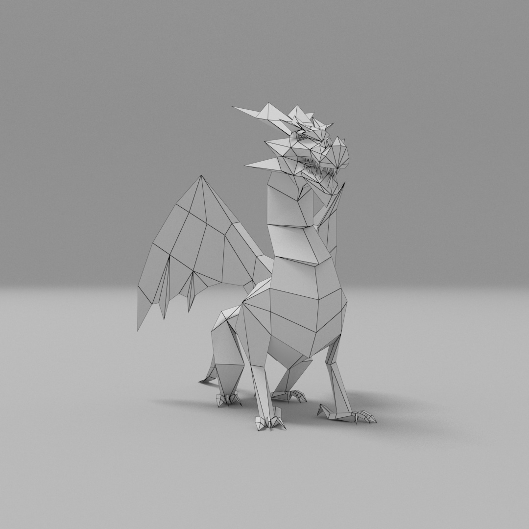 Dragon low poly by coc3d | 3DOcean