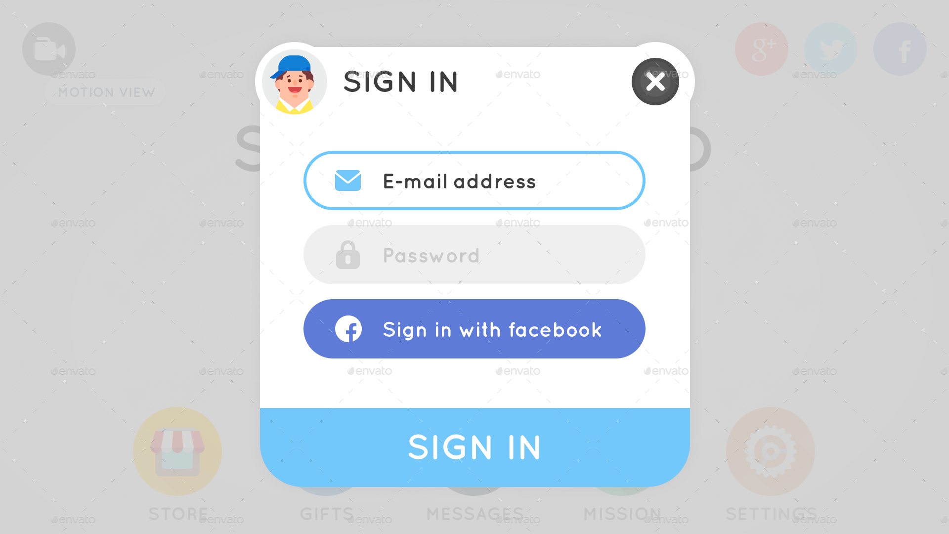 Game UI - White, Game Assets | GraphicRiver