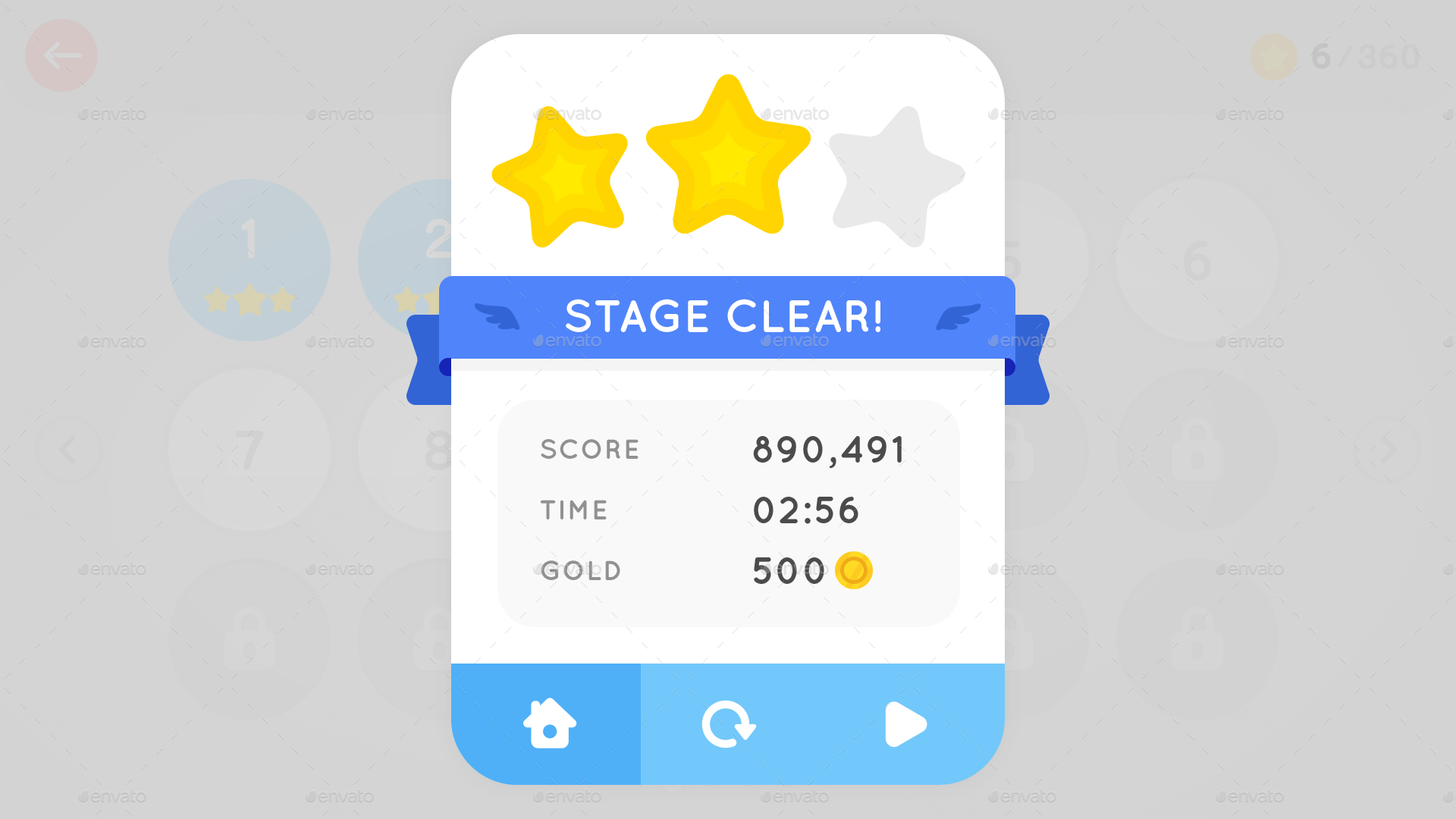 Game UI - White, Game Assets | GraphicRiver