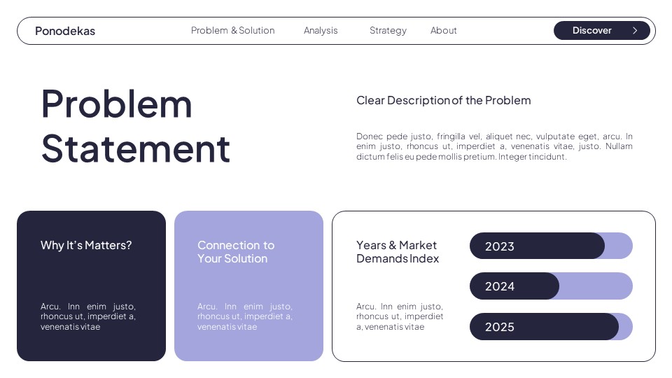 Ponodekas - Purple Modern Pitchdeck Presentation, Presentation Templates