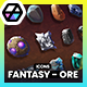 2D Icons - Ore Item, Game Assets | GraphicRiver