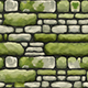 Hand painted mossy stone wall tile texture by VIPspawn | 3DOcean