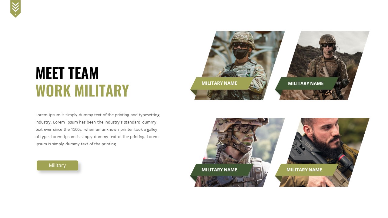 KODIMFOR - Military & Army PowerPoint Template, Presentation Templates