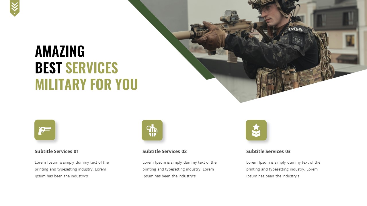 KODIMFOR - Military & Army Keynote Template, Presentation Templates